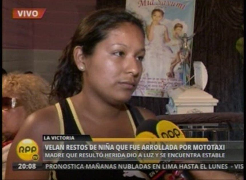 Velan restos de niña que murió atropellada por mototaxi en La Victoria