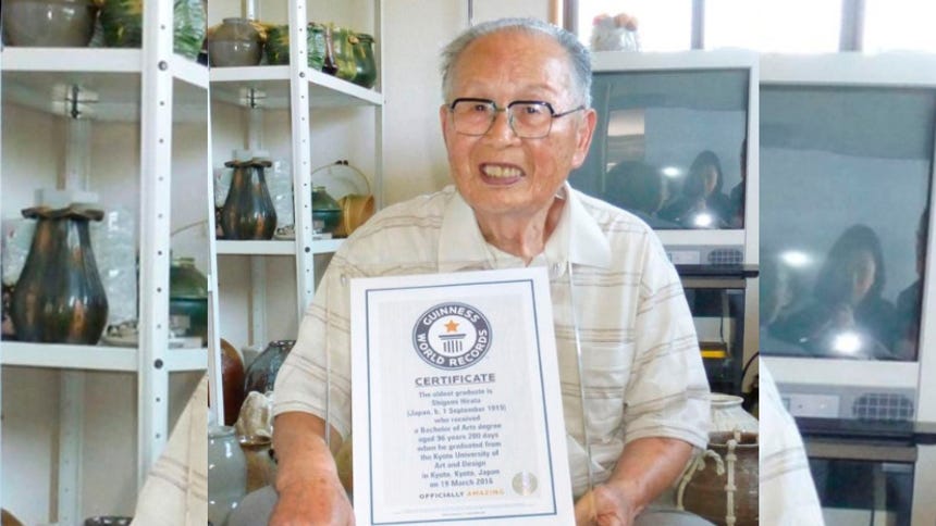 Japonés de 96 años se convierte en graduado universitario más viejo del ...