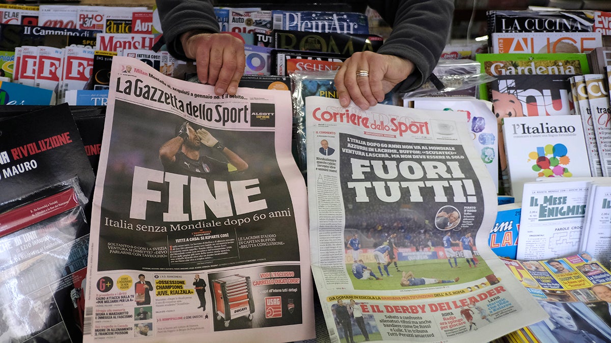 Fotos | Buffon y la palabra “fin” llenan las portadas italianas tras no ...