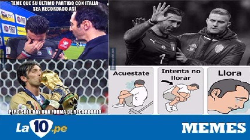 Gianluigi Buffon protagoniza memes tras retirarse de la Selección de Italia