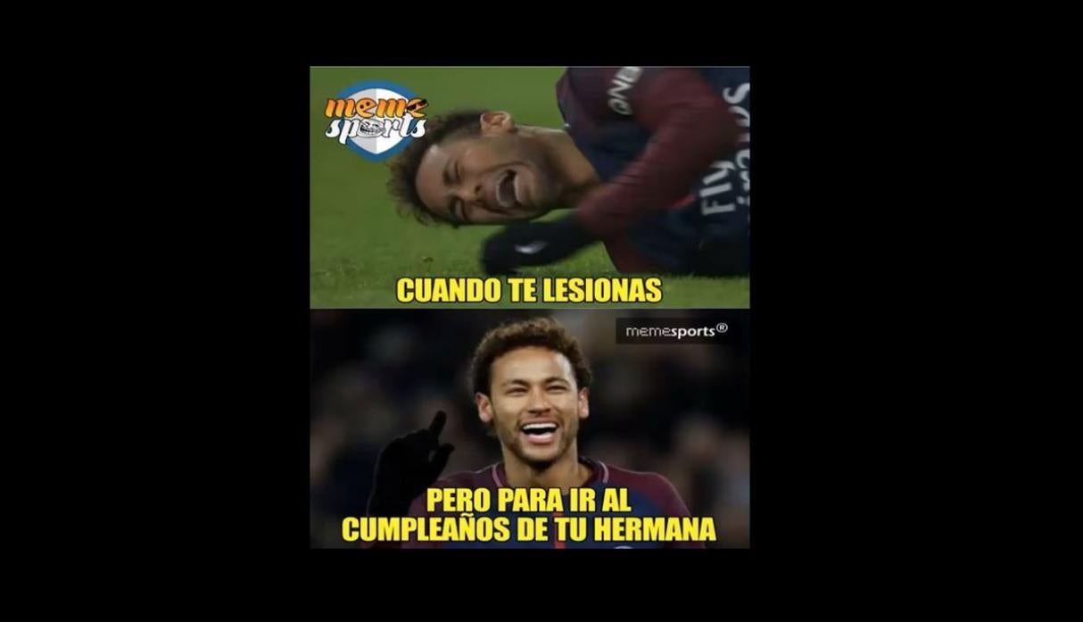Sin piedad: los mejores memes por la lesión de Neymar