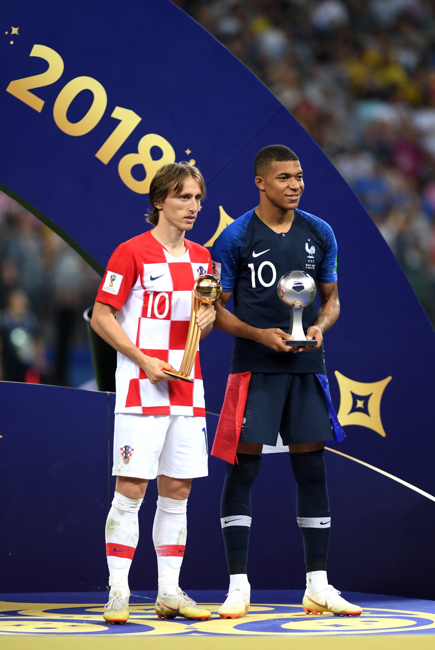 Luka Modric se emocionó en la premiación como Balón de Oro en Rusia 2018