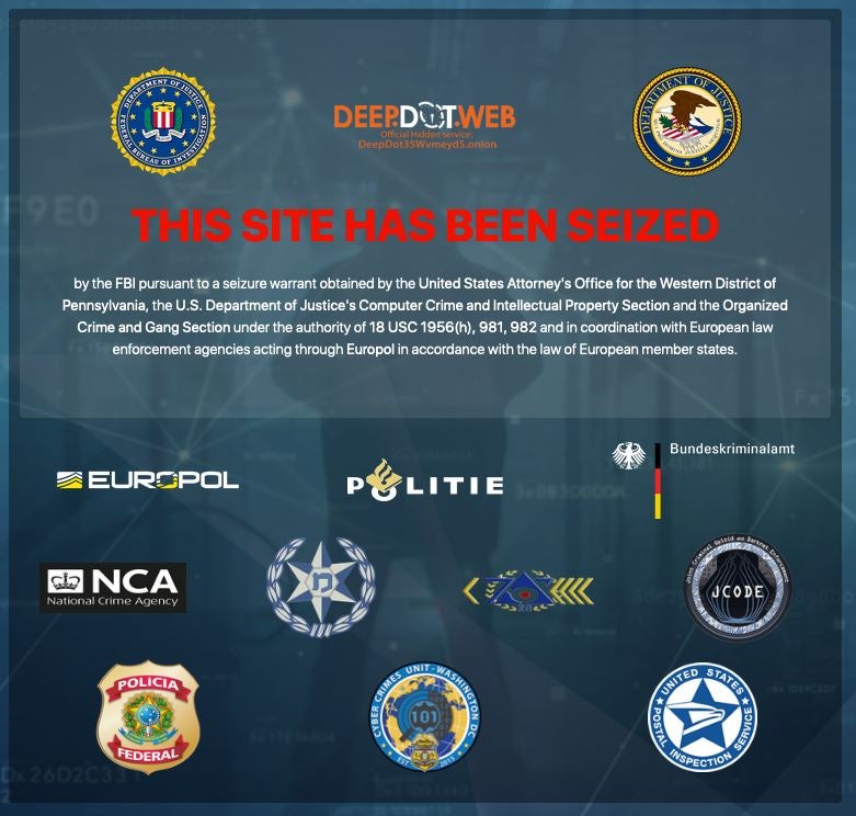 Estados Unidos cerró una de las principales puertas de acceso a la dark web