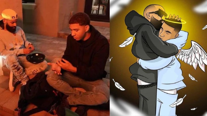 Arcángel dedica mensaje de despedida a su hermano Justin Santos