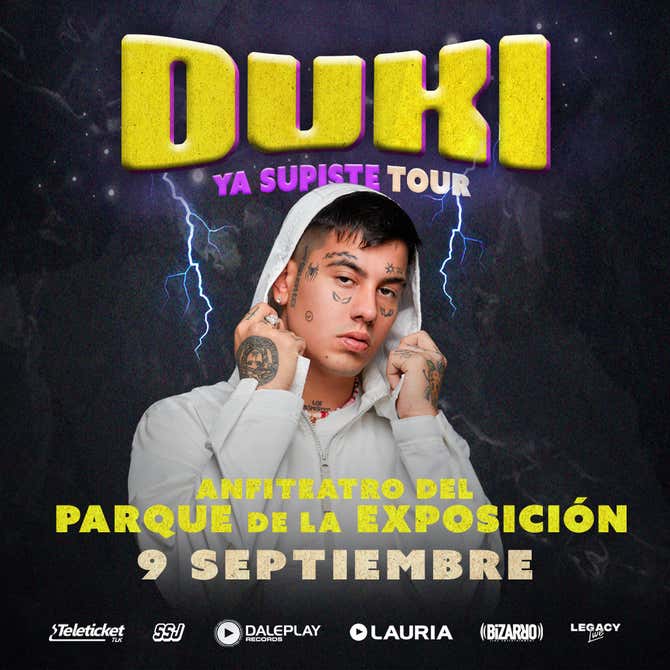 Duki en Lima: Rapero argentino llega a Perú el 9 de setiembre