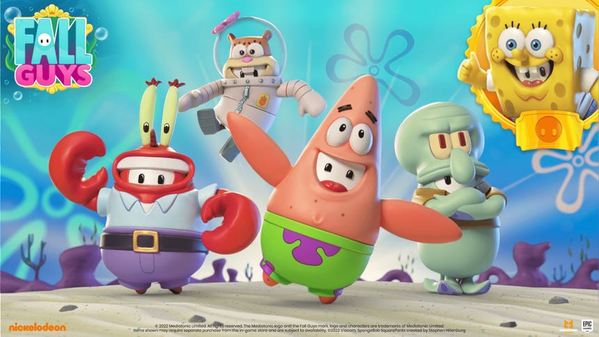 Fall Guys: Bob Esponja, Skyrim y Ultraman disponibles