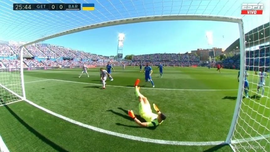 VIDEO Barcelona tuvo dos remates al palo en el duelo ante Getafe
