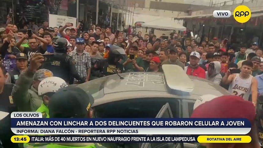 Los Olivos: dos ladrones se salvaron de ser linchados por comerciantes ...
