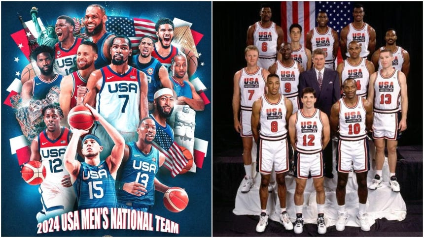 Team USA 2024 vs. el ‘Dream Team’: ¿cuál es el mejor equipo de la historia?