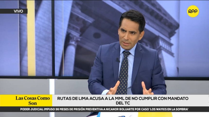 Rutas de Lima dijo que la MML se encuentra "en un desacato flagrante ...