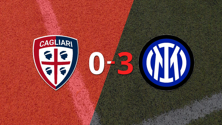 Serie A: Inter no tuvo piedad y goleó 3 a 0 a Cagliari