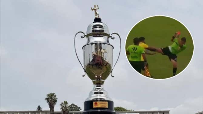 Copa Perú 2025 árbitro lanza brutal patada voladora que provoca ...