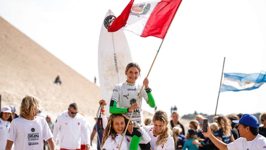 Valentina Escudero se coronó campeona sudamericana de Surf