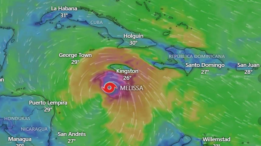 Huracán Melissa HOY, trayectoria EN VIVO en Cuba, categoría, países ...