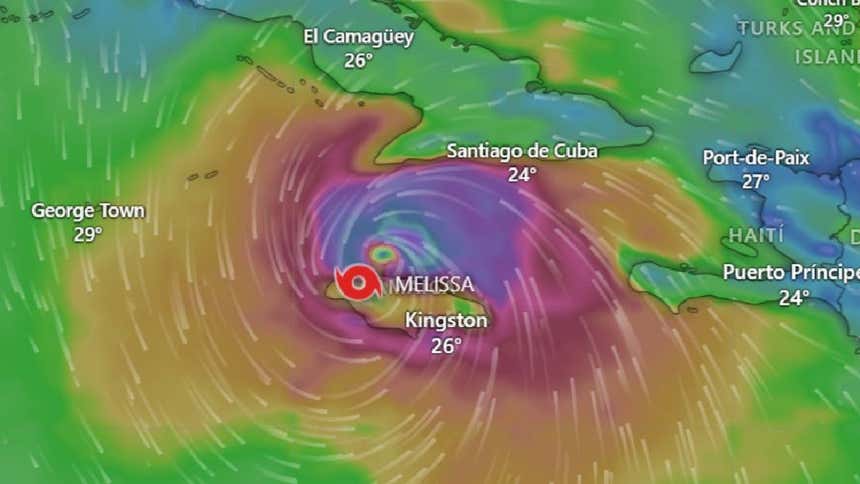 Huracán Melissa HOY, trayectoria EN VIVO en Cuba, categoría, países ...