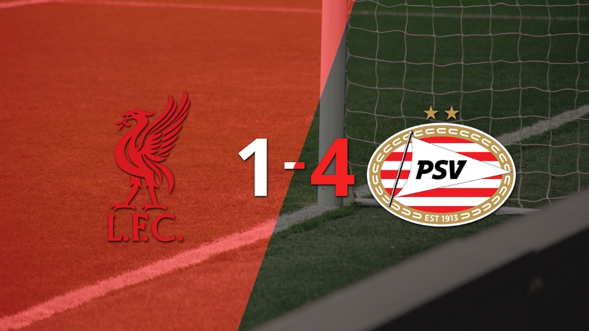 Champions League: Liverpool cayó 1-4 ante PSV con dos goles de Couhaib ...