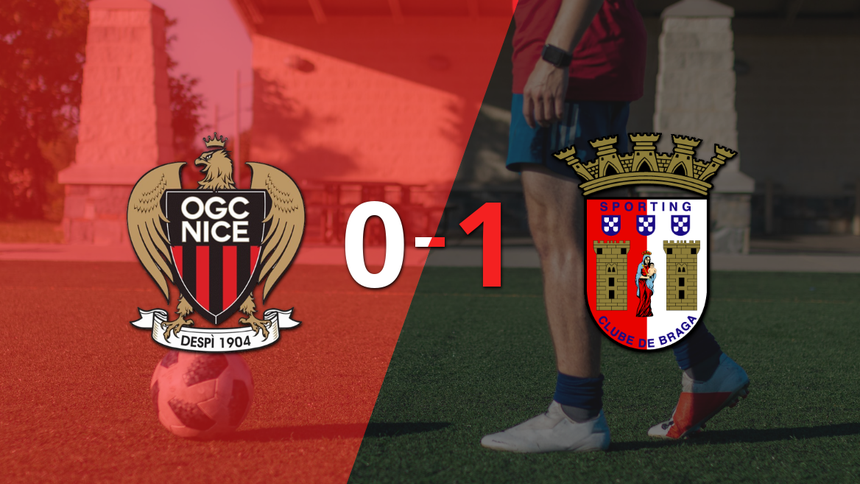 Europa League: Solitario gol le da triunfo 1-0 a SC Braga sobre Nice