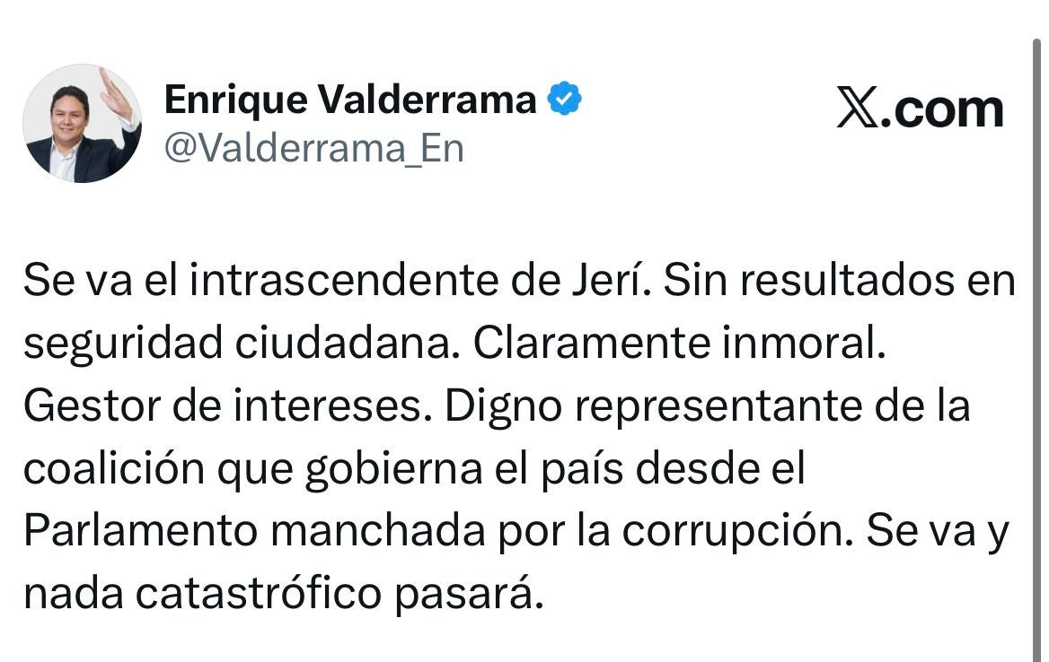 José Jerí EN VIVO Congreso censura al presidente y convoca a elecciones ...