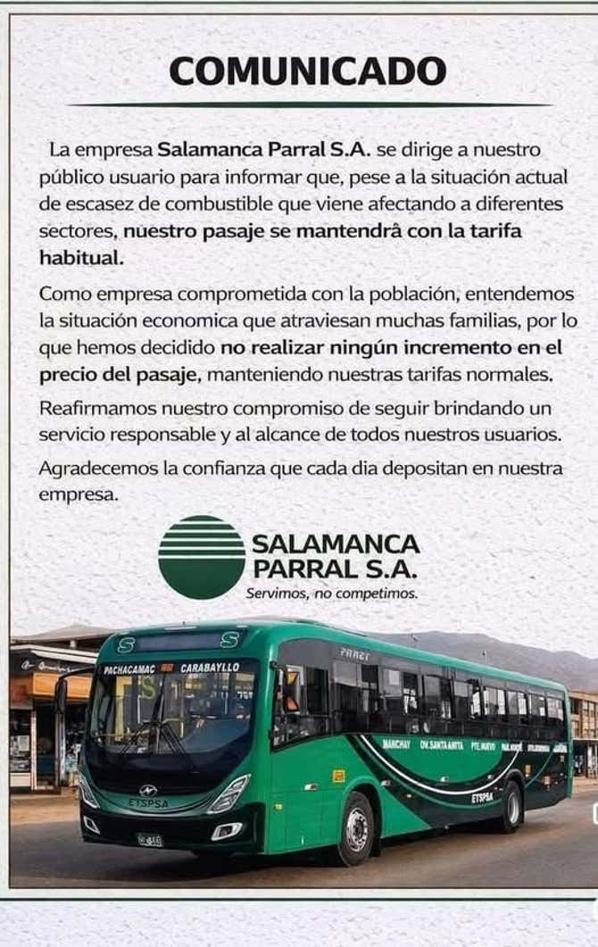 Crisis energética: estas son las empresas de transportes que mantendrán ...