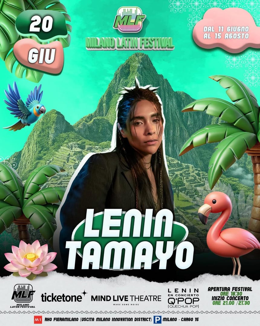 Lenin Tamayo creador del quechua pop estará por primera vez en el ...
