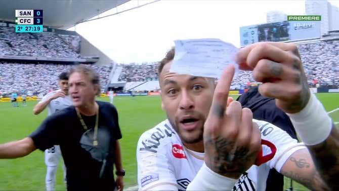 Neymar es cambiado por error en Santos y desató reclamo contra arbitros ...