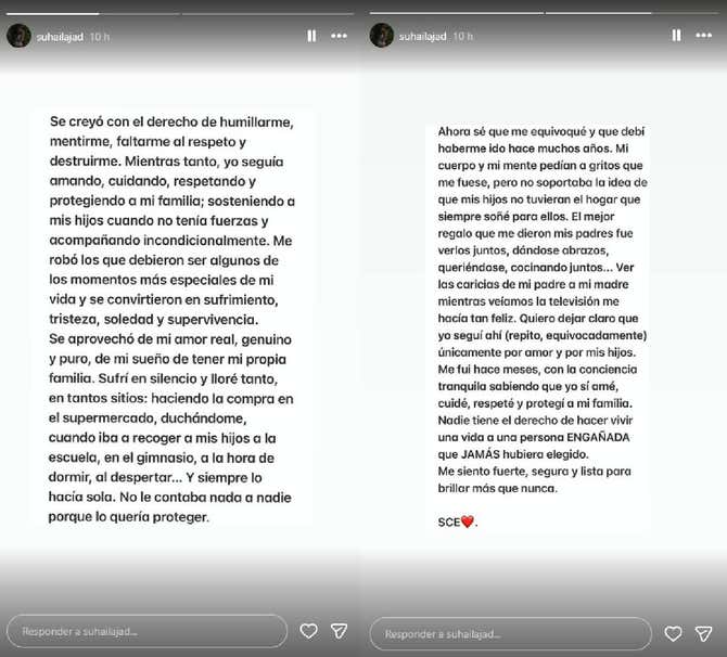 Suhaila Jad novia de André Carrillo confirma su separación con mensaje ...