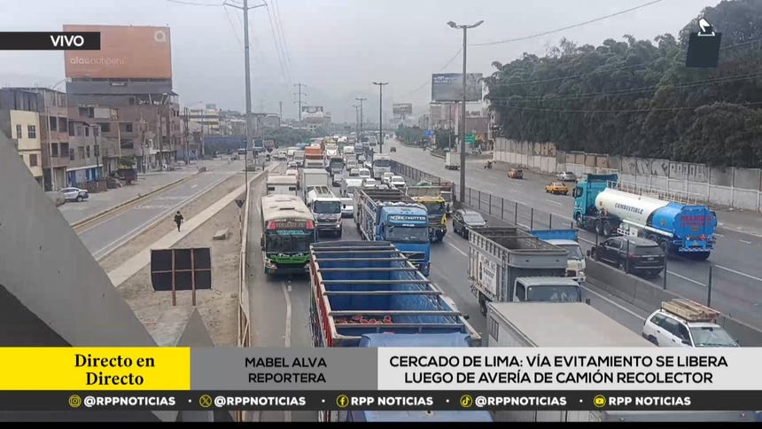 Vía de Evitamiento: derrame de combustible de camión recolector generó ...