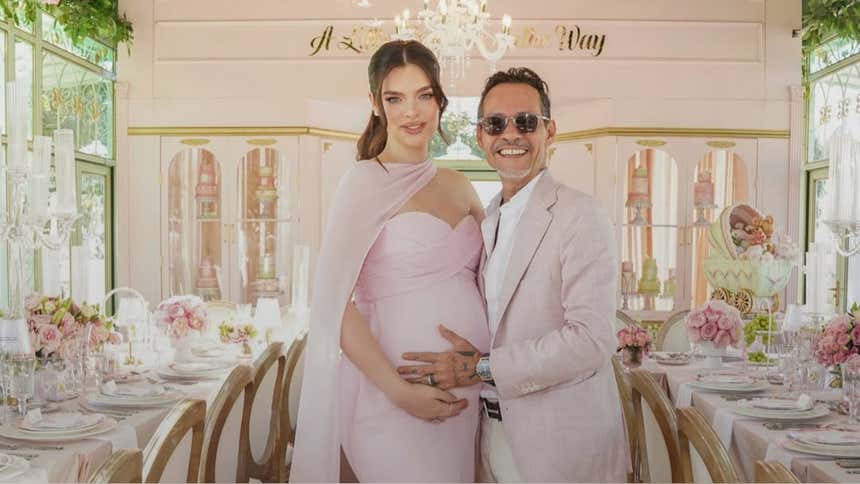 Marc Anthony y Nadia Ferreira celebran el baby shower de su hija y ...